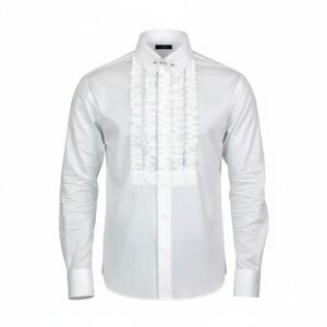 UNIK COLLECTION | Shirts | Mens White Ruffle Shirt Vintage Style Dress ...